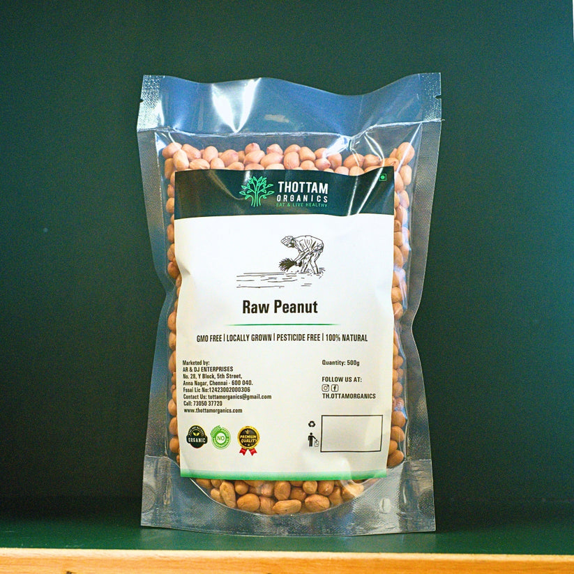 Raw Peanuts - 500G – Thottam Organics