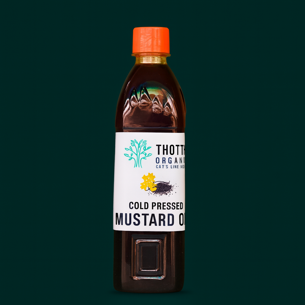 Cold-Pressed Mustard Oil - 500ML – Thottam Organics